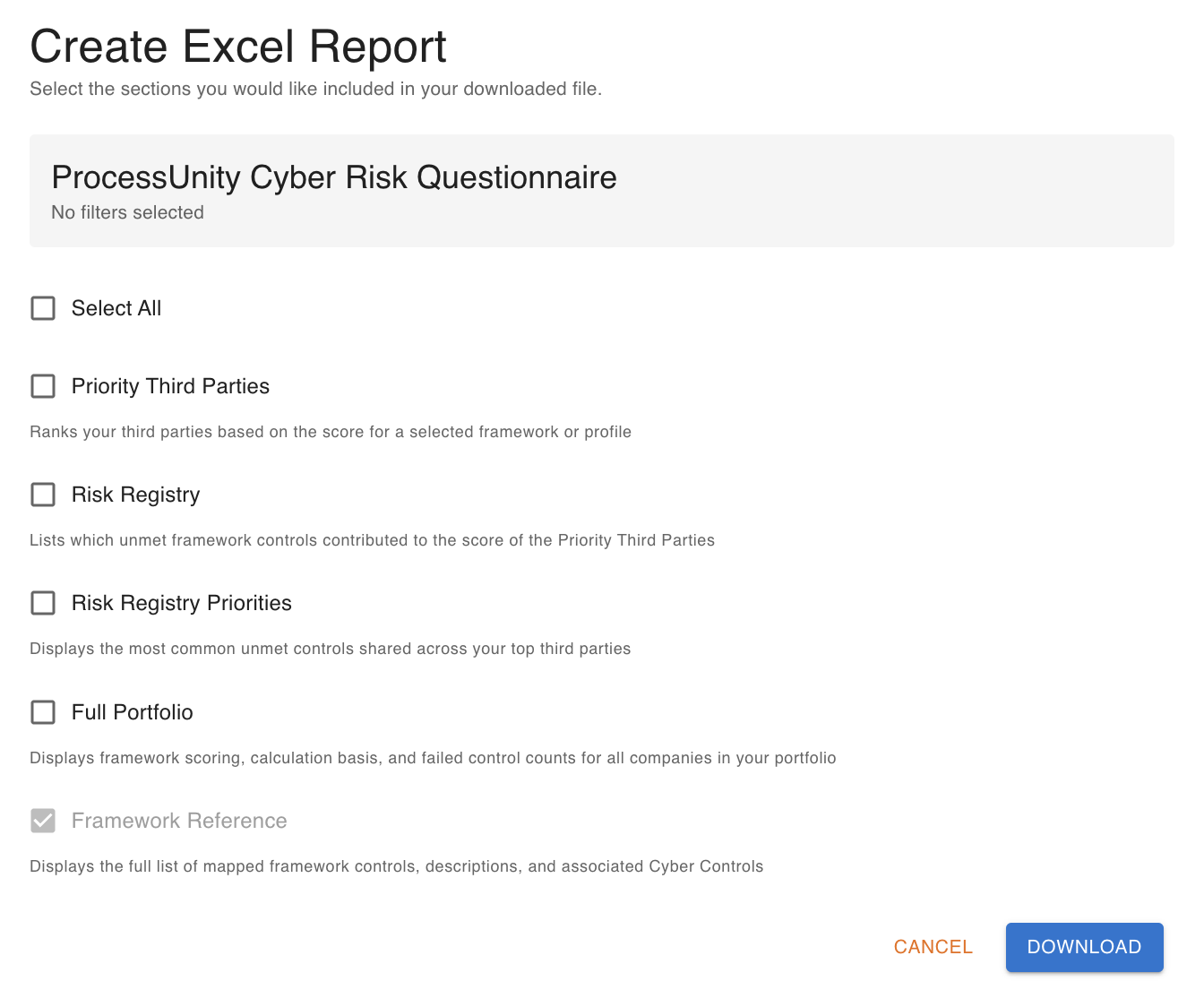 Portfolio Insights | FAQ – The ProcessUnity Exchange