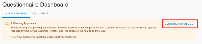 Questionnaire Dashboard Overview – The ProcessUnity Exchange