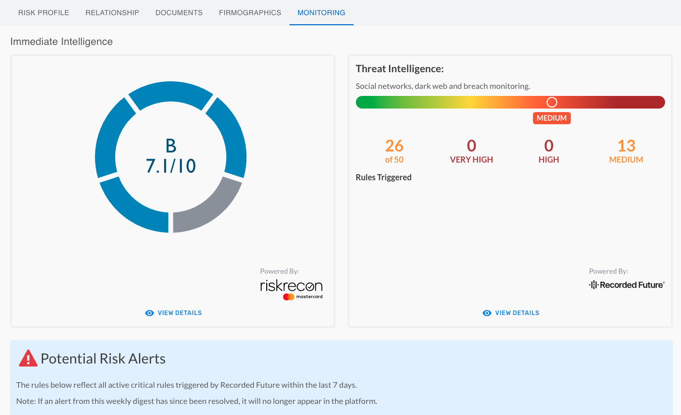 Risk Monitoring and Alerting Overview – The ProcessUnity Exchange