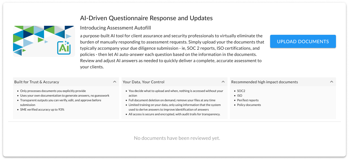 Assessment Autofill – The ProcessUnity Exchange