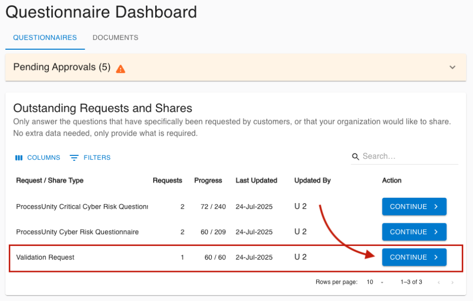 Uploading and Linking Evidence – The ProcessUnity Exchange